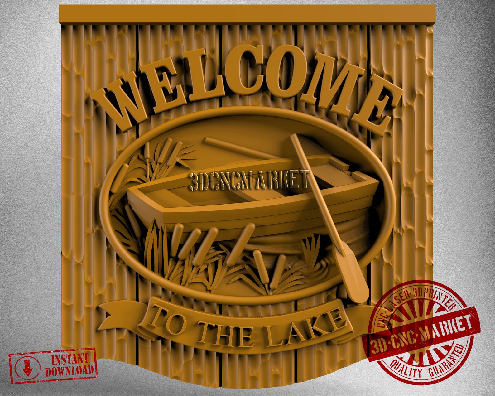 Welcome Signs 3D Stl Model 10341 for CNC Router Engraver | Etsy