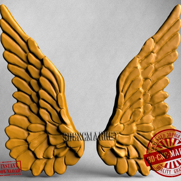Angel Wings 3d Model - Etsy