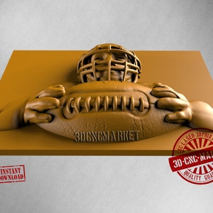 Footballer, 3D Stl Model 10113, for CNC Router Engraver, Carving ...