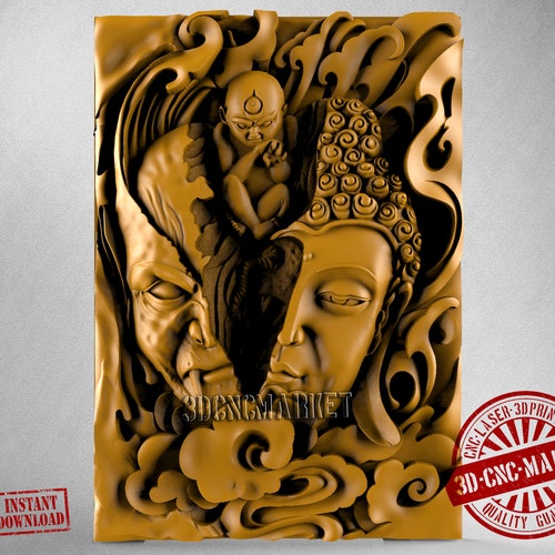 Deers 3D Stl Model 1149 for CNC Router Engraver Carving - Etsy