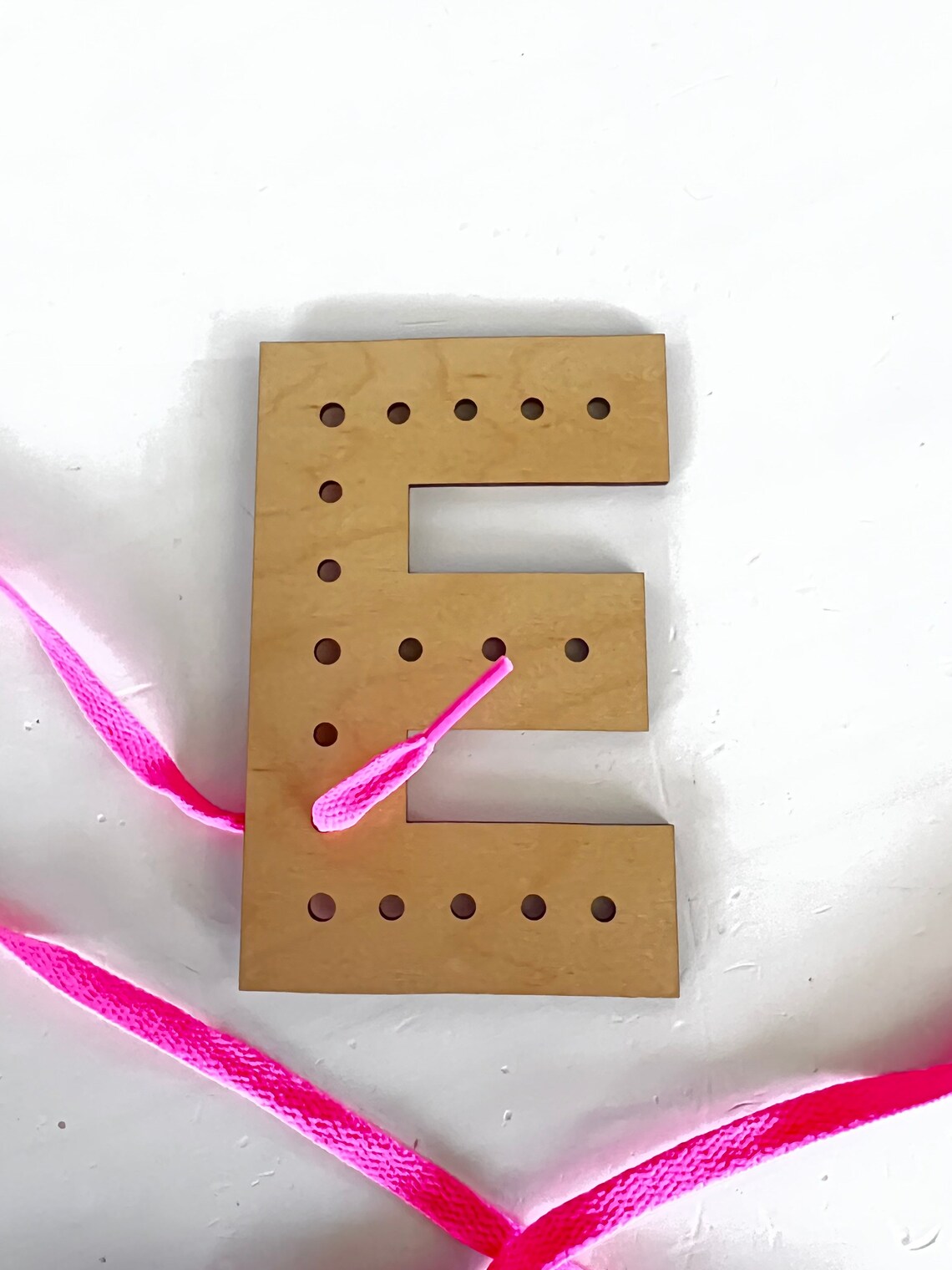 Alphabet Wooden Lacing Boards/ Montessori Toy / Laser Cut Learning ...