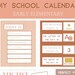 DIY School Calendar Muted Rainbow Calendar Early Elementary - Etsy