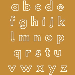 Mustard Yellow Alphabet & Number Pack Preschool Printable - Etsy