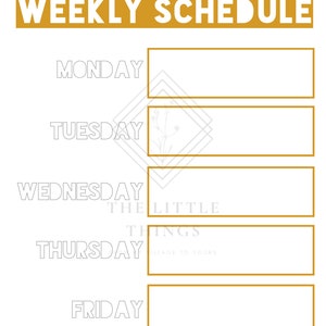 DIY Schedule for Kids Orange, Green, and Blue, Schedule Planner for ...