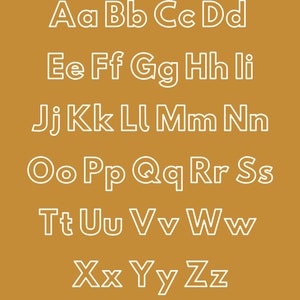 Mustard Yellow Alphabet & Number Pack Preschool Printable - Etsy