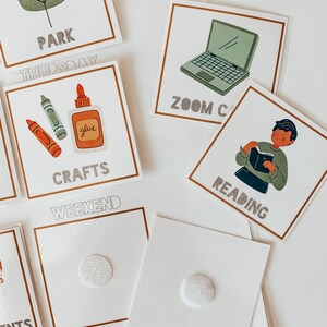 DIY Schedule for Kids Orange, Green, and Blue, Schedule Planner for ...