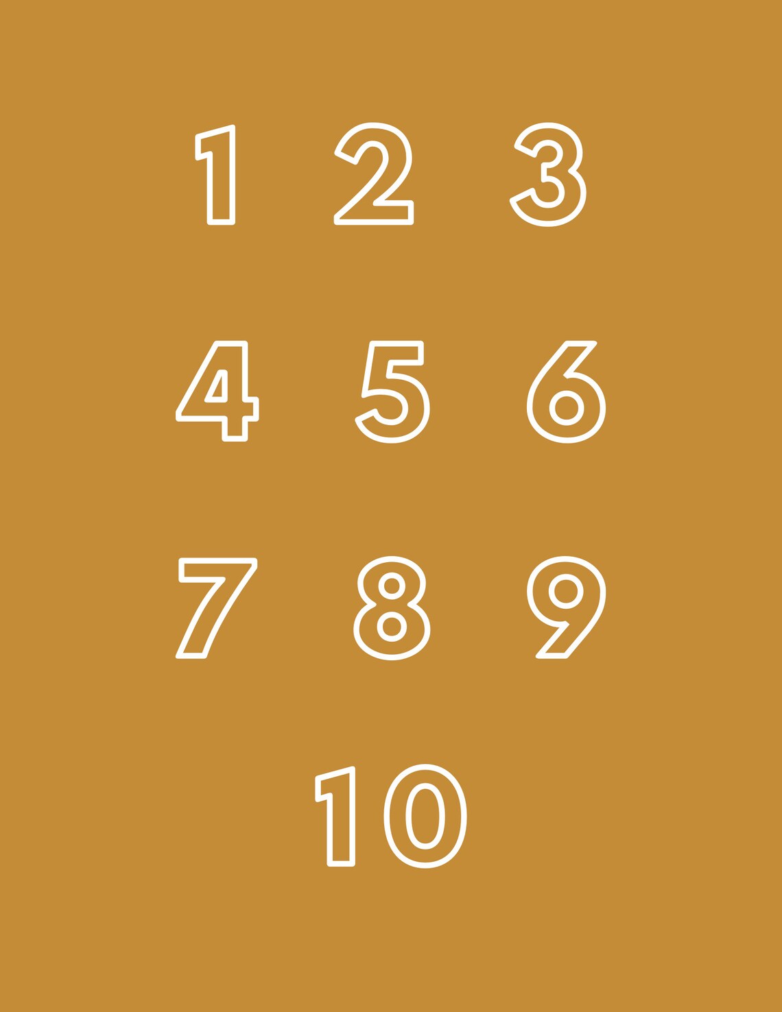 Mustard Yellow Alphabet & Number Pack Preschool Printable - Etsy