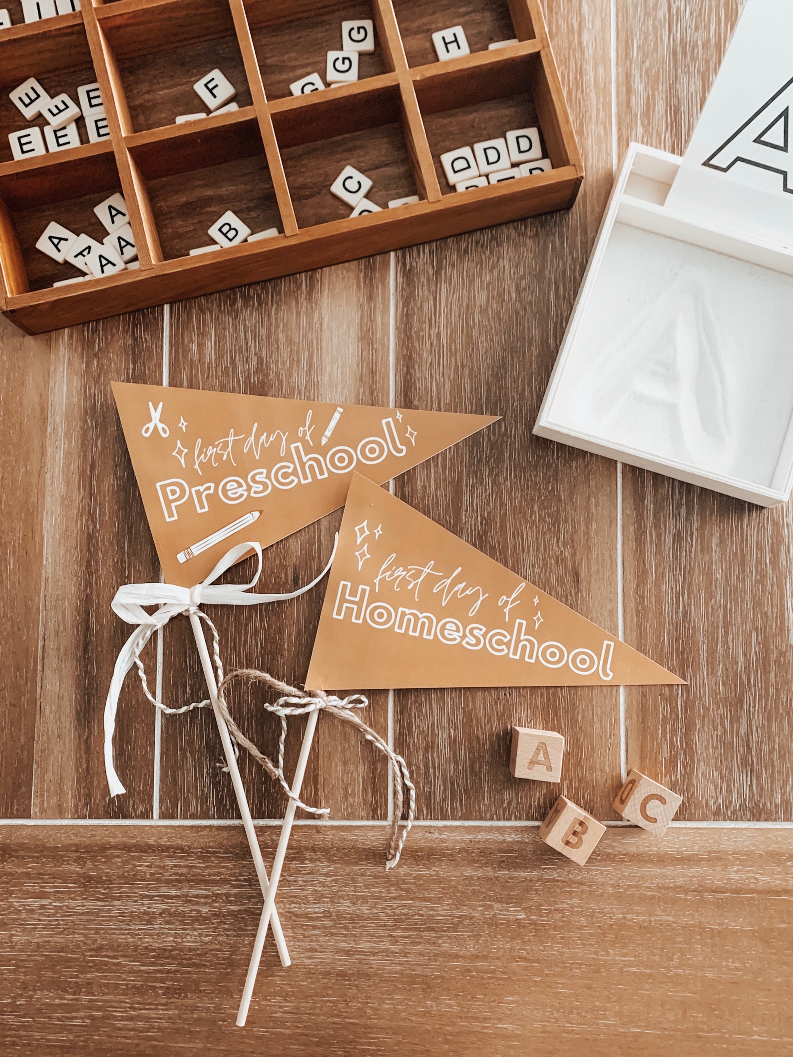 Back to School Pennants First Day of School Pennants First - Etsy