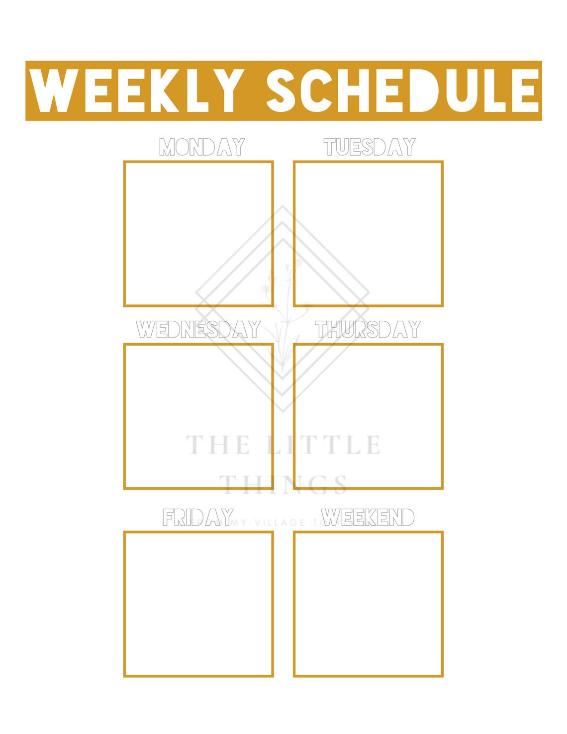 DIY Schedule for Kids Orange Green and Blue Schedule - Etsy