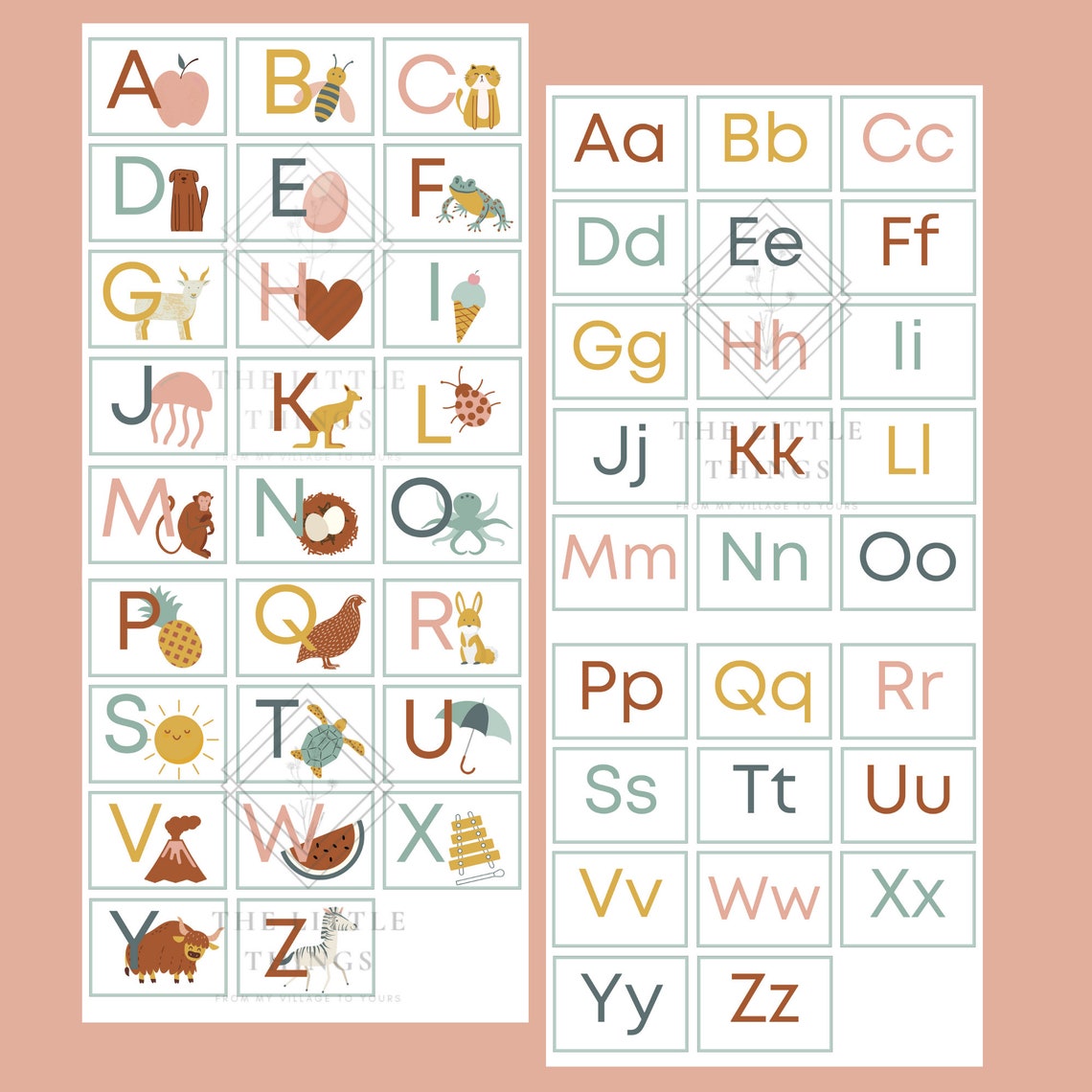 DIY School Calendar Muted Rainbow Calendar Early Elementary - Etsy