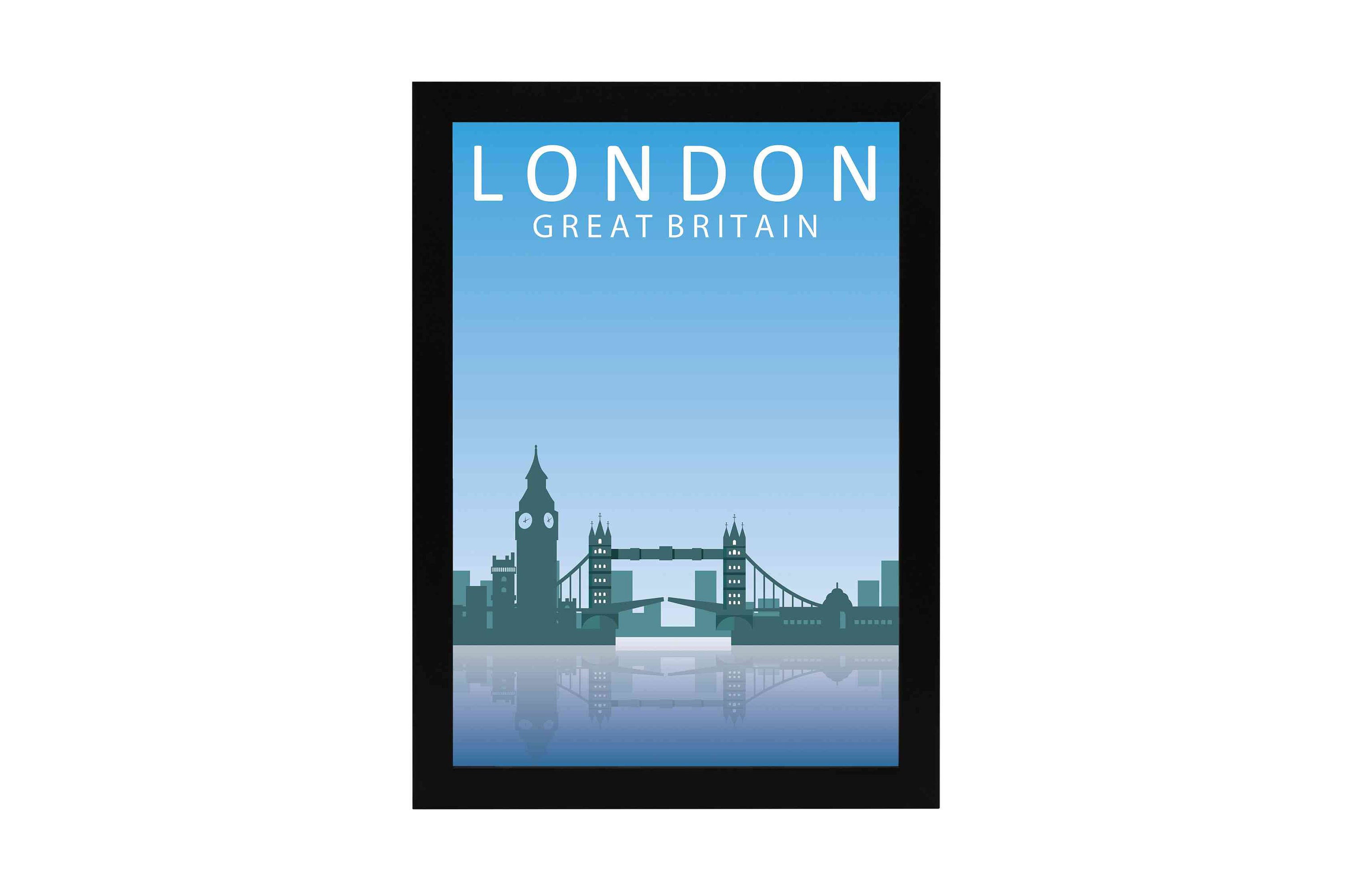 City Wall Art Print Landmarks Graphic Design Illustration Décor | World ...