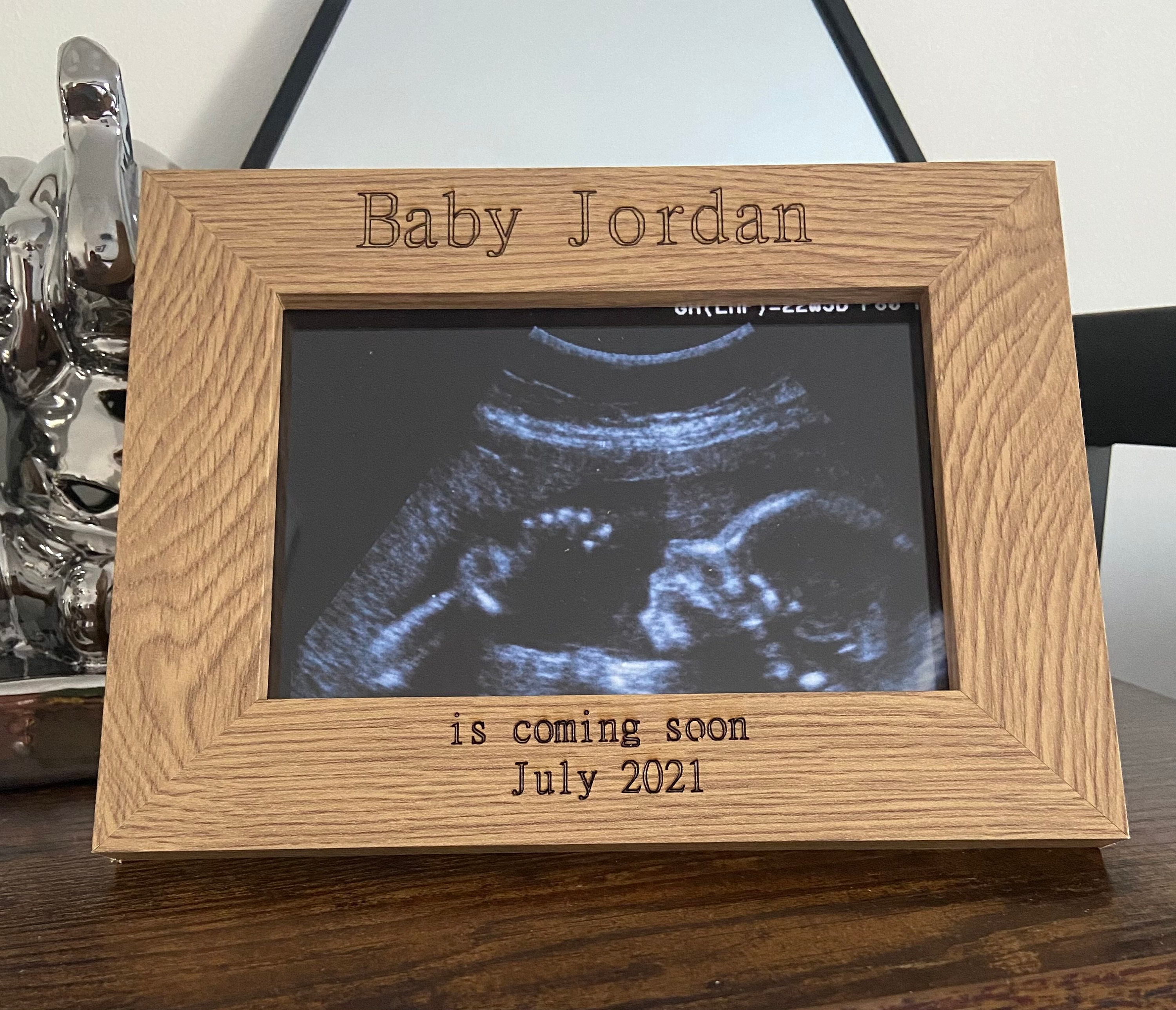 Personalised Baby Scan Photo Frame-engraved Personalized Gift for Baby ...