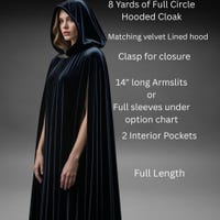 Hooded Cloak With Arm Slits, Medieval Cloak, Viking Cloak, Hooded Cape ...