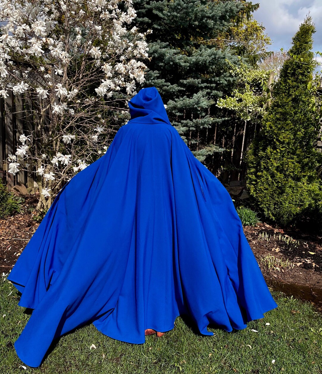 Royal Blue 3/4 Circle~ Renaissance Fair, Gothic, Witch, Halloween ...