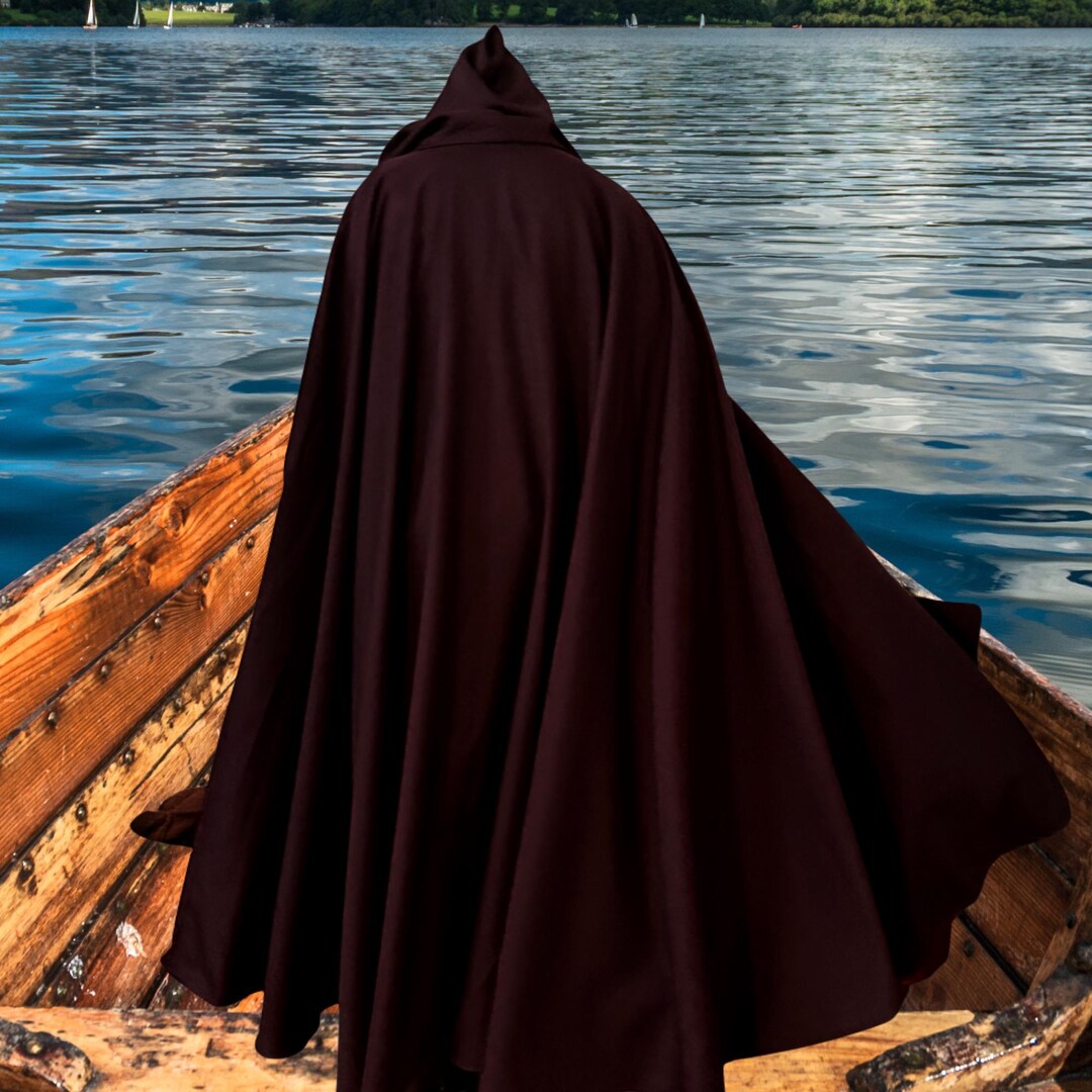 Full SLEEVES Hooded Cloak, 2 Pockets, Wizard Cloak/robe, Cosplay Cloaks ...