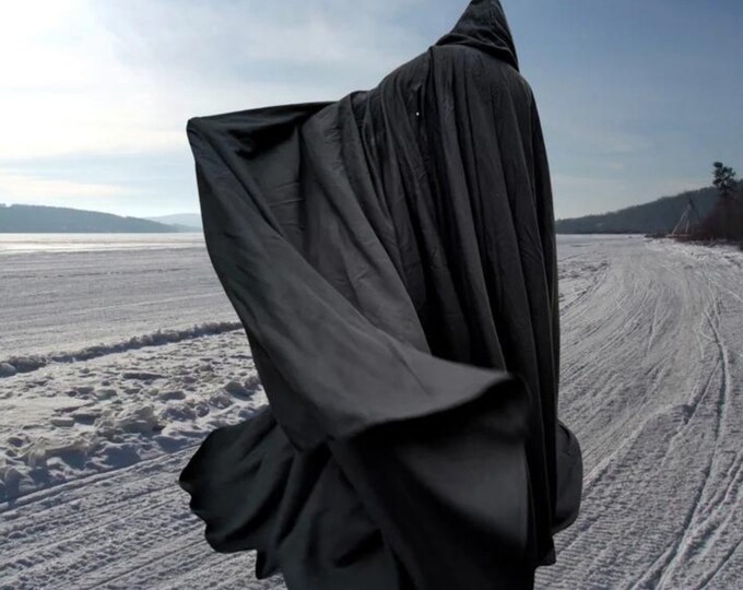 Beoduin Hand Embroidered Hooded Wool Cape, Bohemian Hooded Cloak, Boho ...