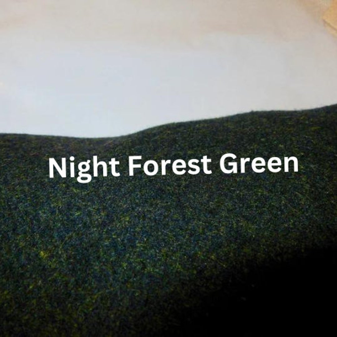 Night Forest Green Hooded Cloak Melton Wool Cloak Large - Etsy