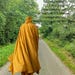 Mustard Yellow LINEN Cloak, Hooded Cloak, LARP ~ Renaissance, Medieval ...