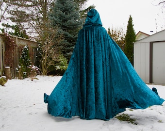 Velvet Full Circle Cloak - Etsy