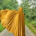 Mustard Yellow LINEN Cloak, Hooded Cloak, LARP ~ Renaissance, Medieval ...