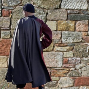 One Shoulder Cape~ Medieval Celtic Noble Renaissance ~musketeers Cape ...