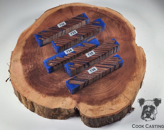 Hybrid Segment Cast Black Walnut Wood-resin Pen Blanks - Etsy