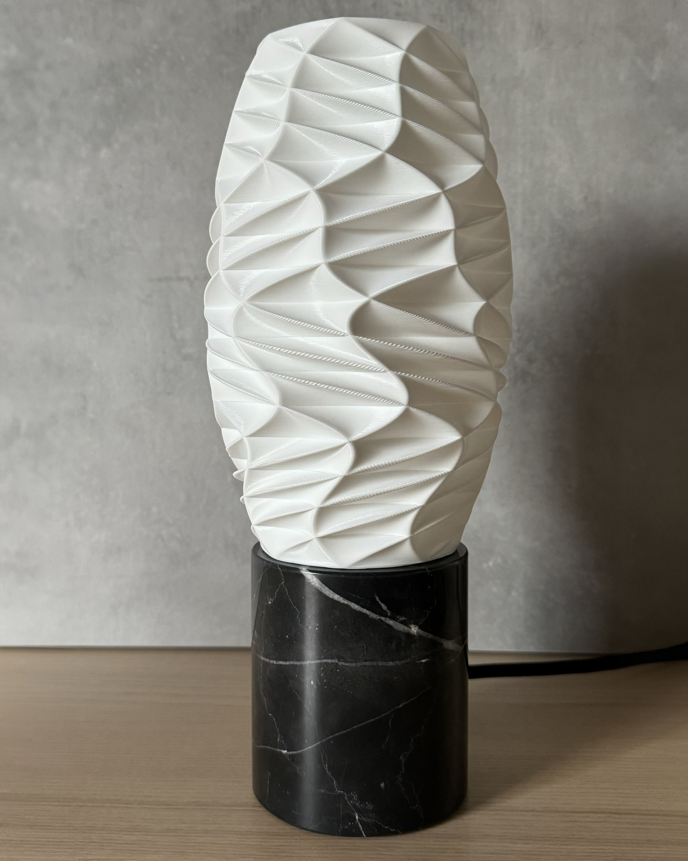 Double Wave Parametrically Designed 3d-printed Table PLA Table Lamp - Etsy
