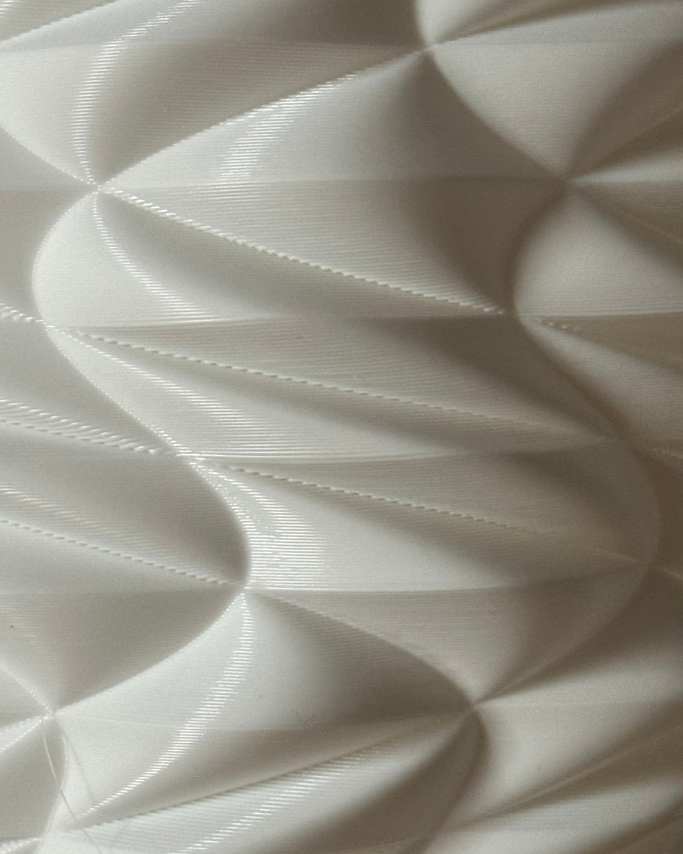 Double Wave Parametrically Designed 3d-printed Table PLA Table Lamp - Etsy