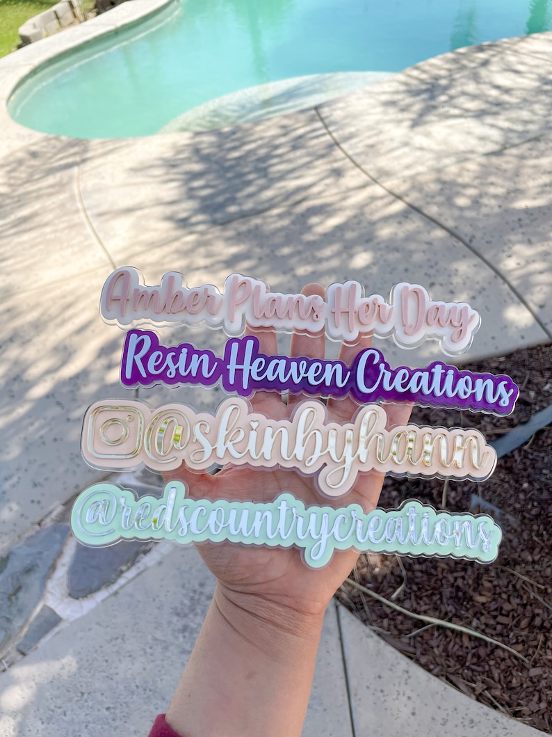 Physical Watermark Business Watermark Laser Cut Name - Etsy