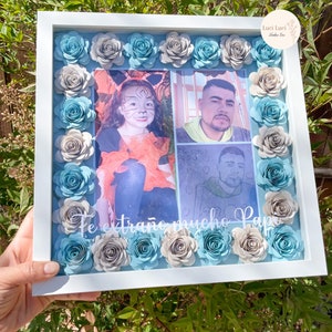 Shadow Box Gift for All Occasions /shadow Box With Picture and Flowers ...