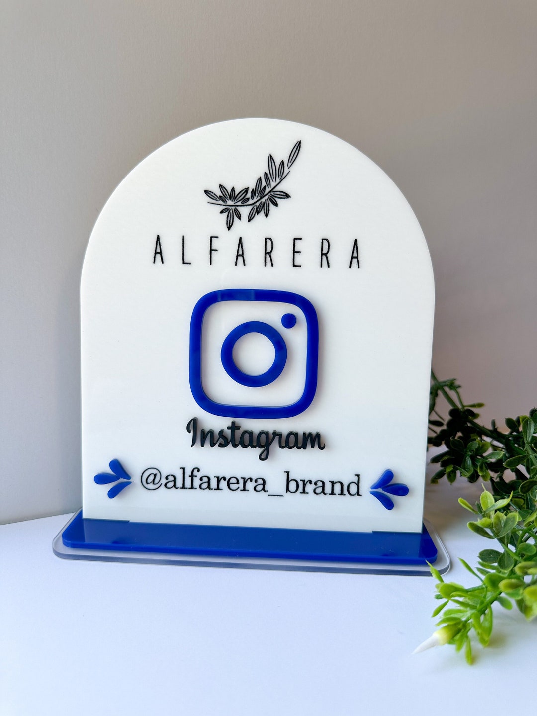 Social Media Sign for Small Business Instagram Facebook - Etsy