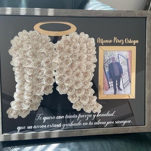 Angel Wings Shadow Box 14x18 / Memorial Shadow Box - Etsy