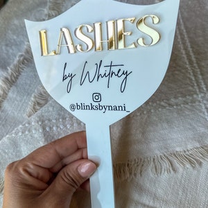 Lashes and Brows Photo Props / Acrylic Lash Tech Photo Prop, Salon ...