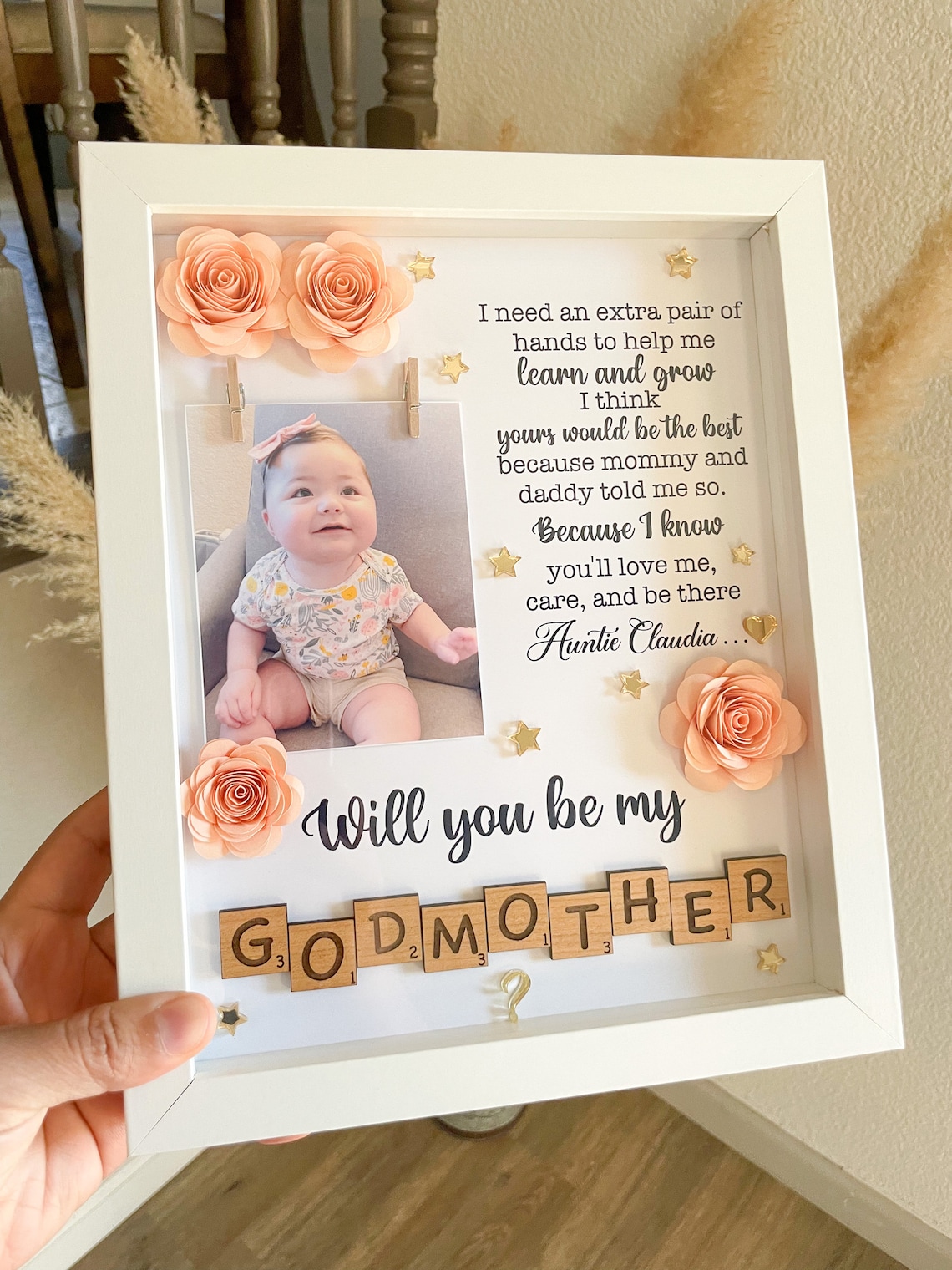 Godparent Proposal Shadow Box - Etsy