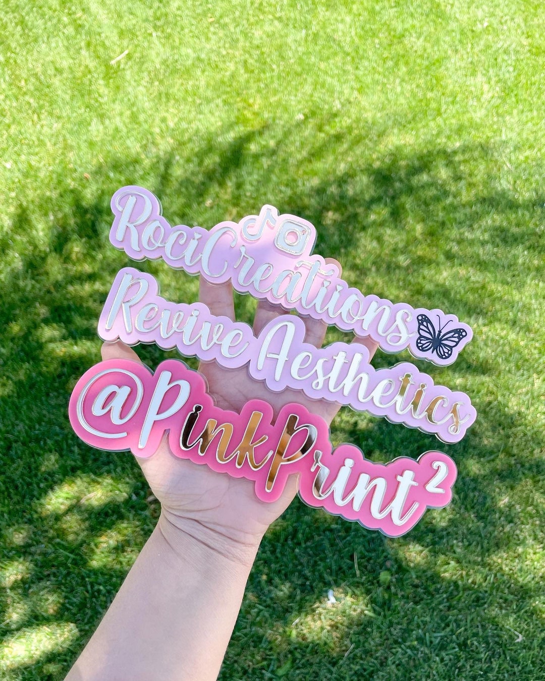 Physical Watermark | Business Watermark | Laser Cut Name | Social Media ...