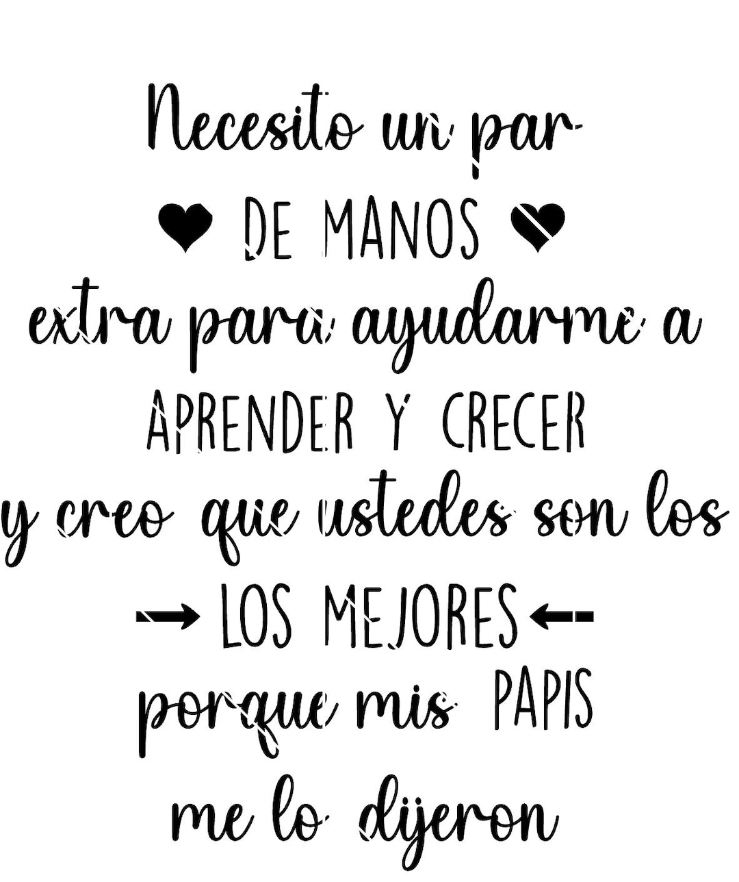 Necesito un par de manos SVG PNG DIGITAL file - Etsy México