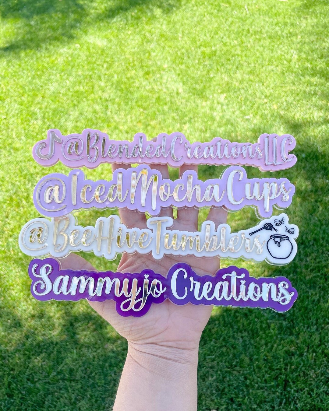Physical Watermark | Business Watermark | Laser Cut Name | Social Media ...