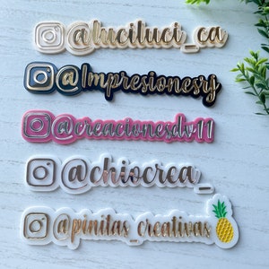 Physical Watermark | Business Watermark | Laser Cut Name | Social Media ...