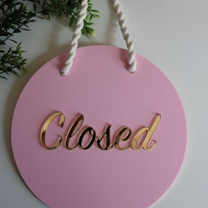 Open and Closed Sign for Boutique or Salon - Etsy
