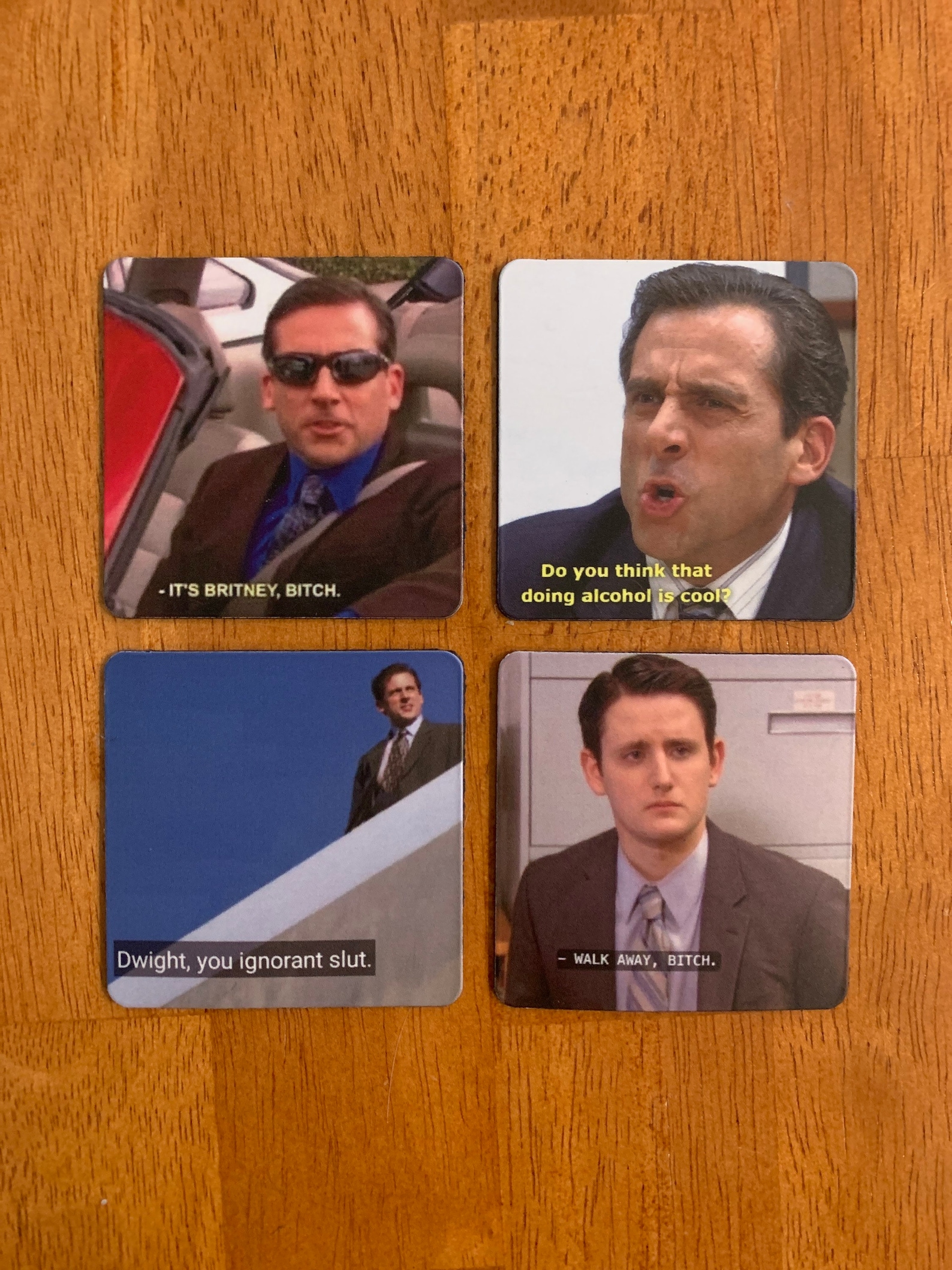 1/4 the Office Custom Made Funny Character Meme Magnets | Etsy
