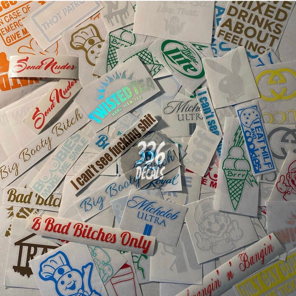 Vinyl Decal Pack Pack of Vinyl Decals Random Decal Pack | Etsy