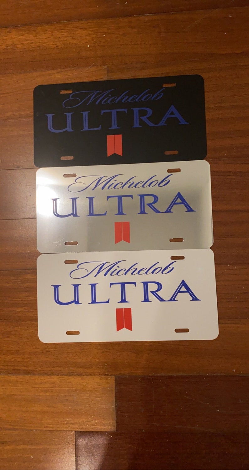 Mirror Chrome Michelob Ultra License Plate License Plate | Etsy
