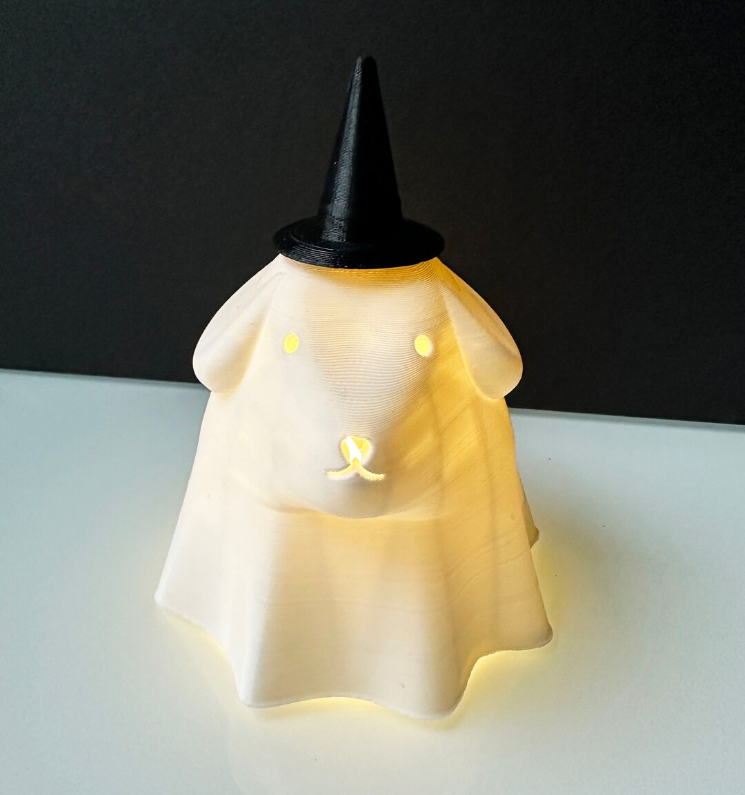 Ghost Dog Tea Light Lamp With Witch Hat - Etsy