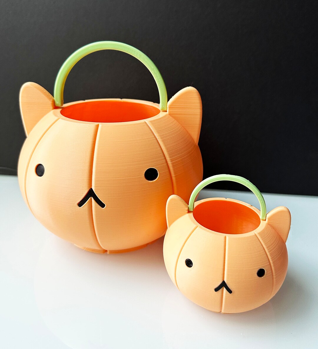 Trick or Treat Pumpkin Cat Candy Bucket Container - Etsy