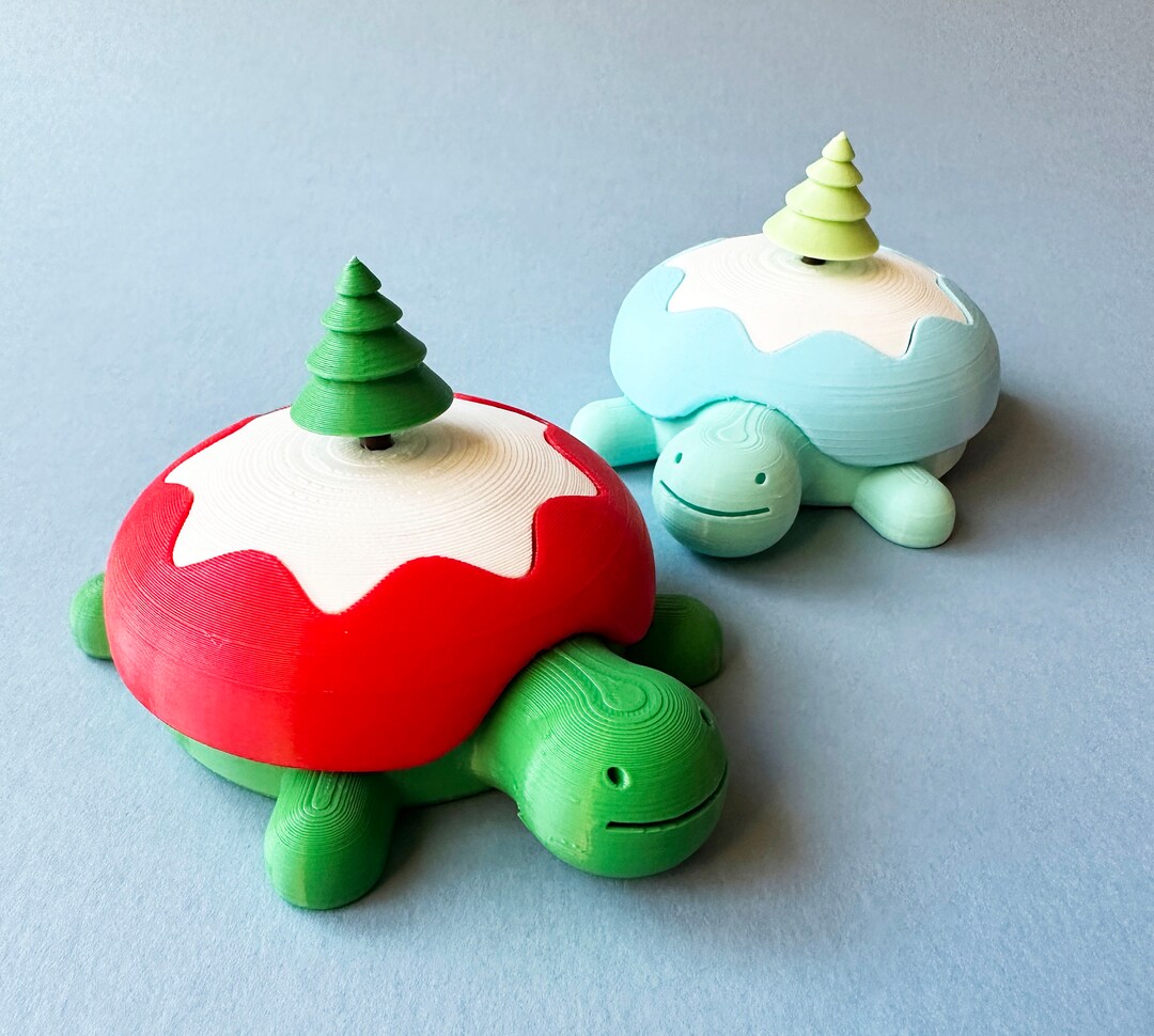 Christmas Carey the Desktop Sandbox Turtle With Sand / Sand Slime - Etsy