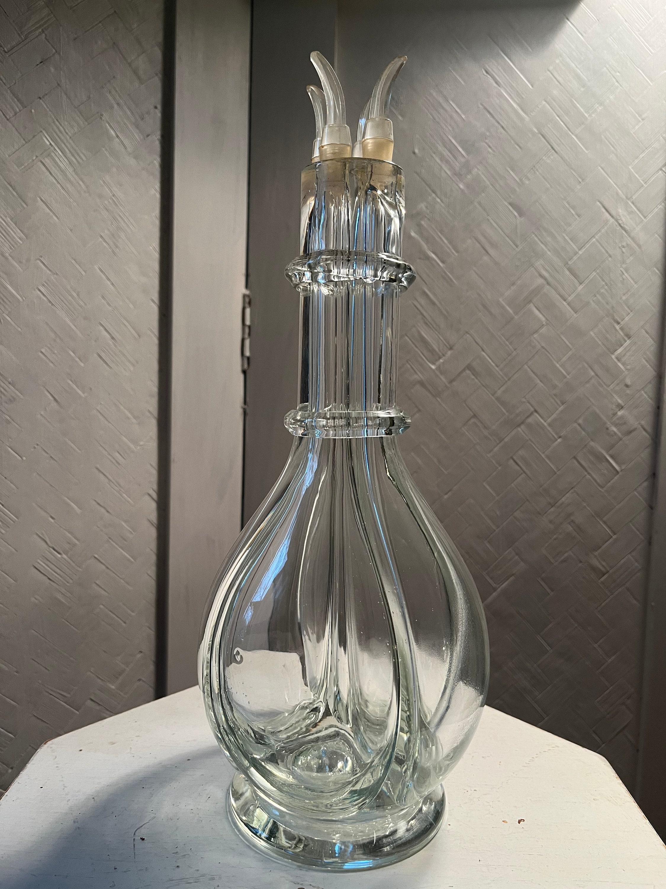 Midcentury Modern Chambered Decanter - Etsy