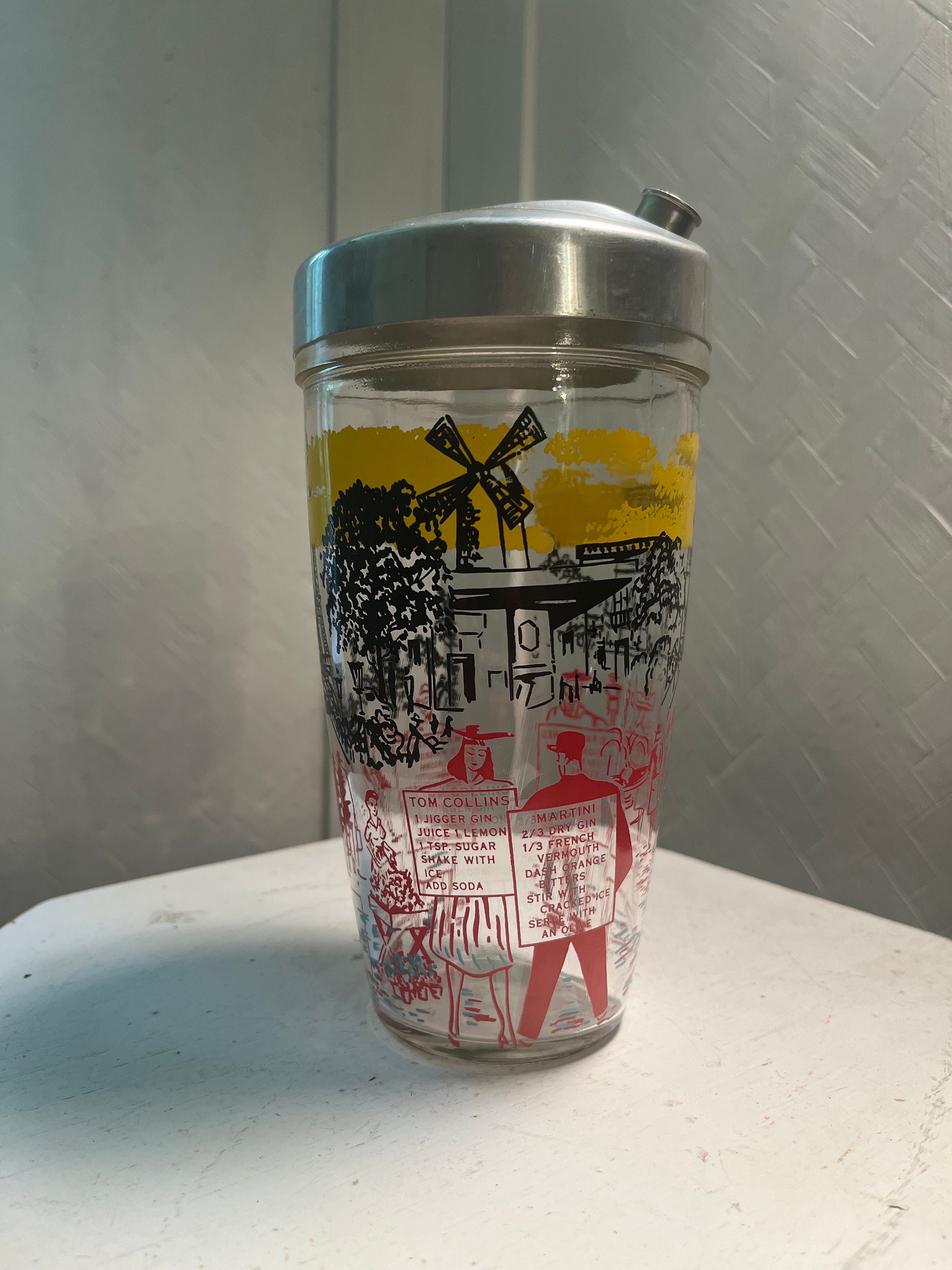 Vintage Cocktail Shaker Eiffel Tower - Etsy
