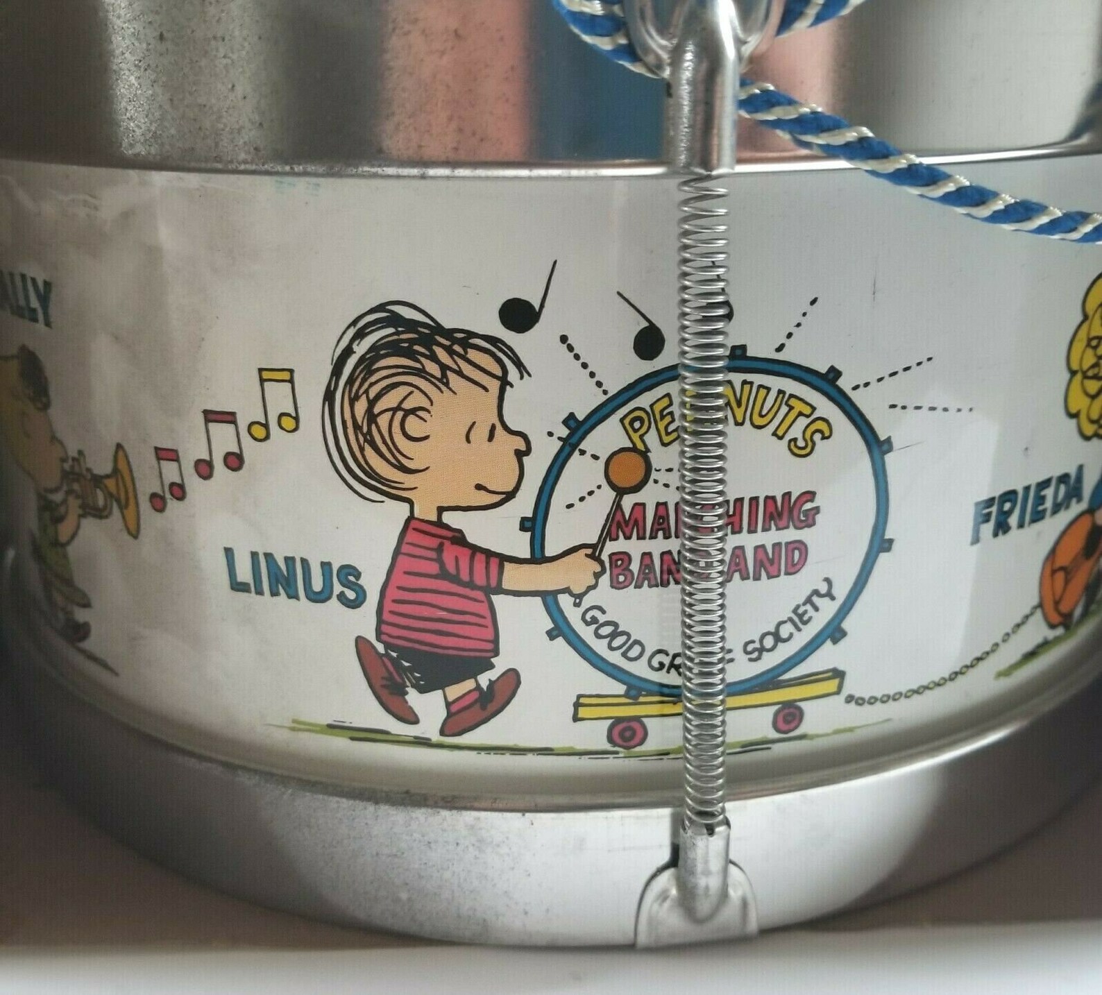 New In Box Peanuts Marching Band Drum Charlie Brown Snoopy | Etsy