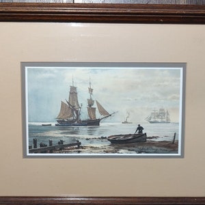 Victor Mays Signed Limited Edition Print 1986 Framed Collier Brig and ...