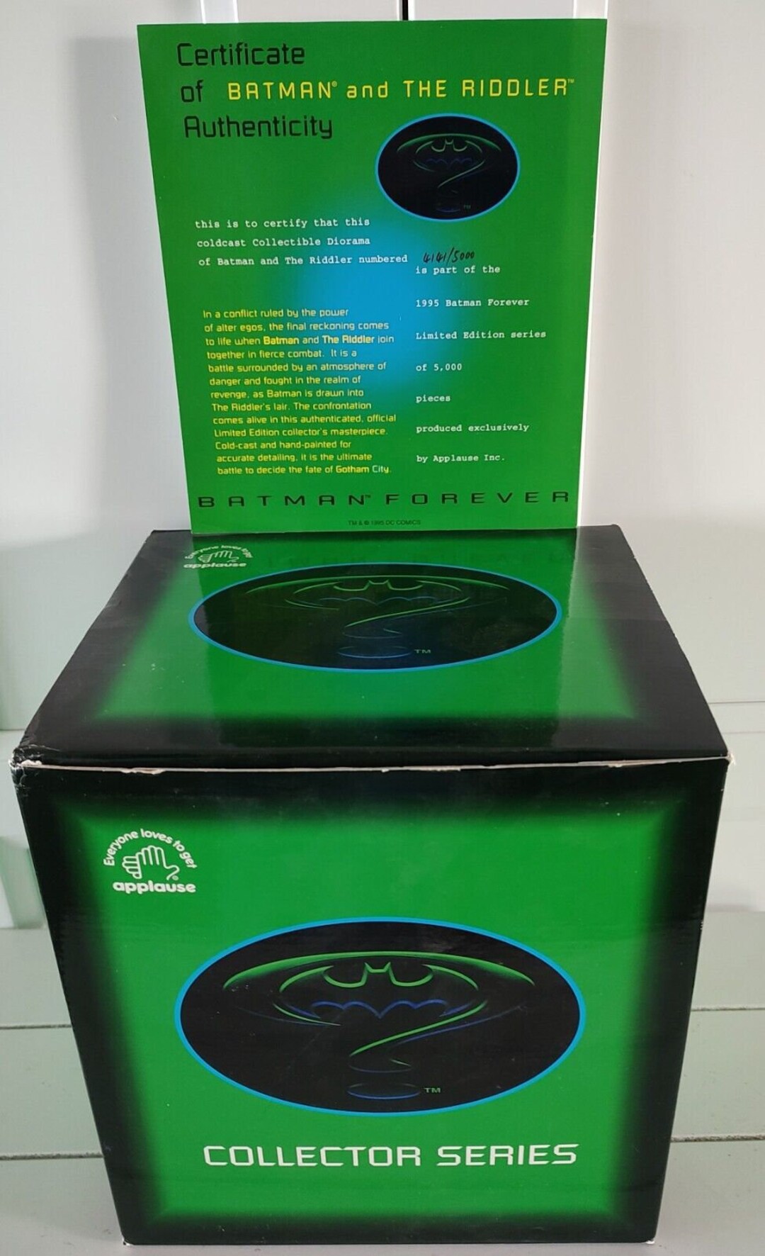 1995 Batman Forever Applause Batman & Riddler Diorama New Sealed ...